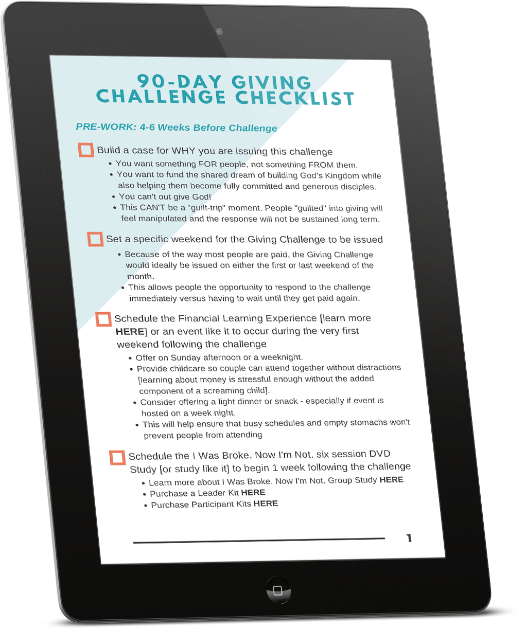A step-by-step checklist on how to INCREASE giving over the summer ...
